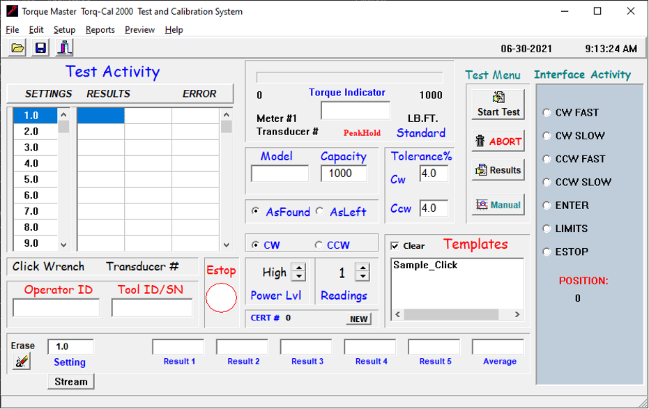 TorqCal 2000 Tool Calibration Software | A.K.O., Inc.